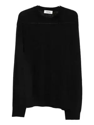 SPINA Crew-neck Long-sleeve Knit - Black