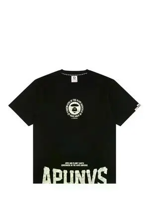 AAPE BY *A BATHING APE Logo-print T-shirt - Black