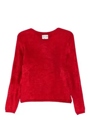 SEMICOUTURE Brushed Long-sleeve Knit - Red