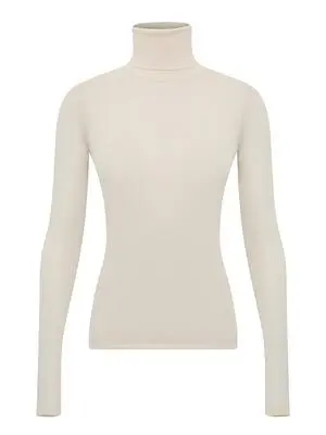 Zimmermann Fine-knit Turtleneck Top - Neutral