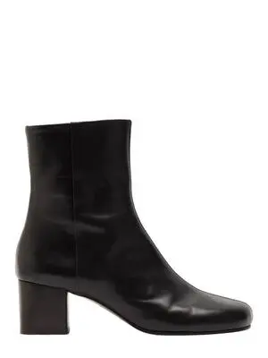 LEMAIRE Anatomic 55 Leather Boots - Black