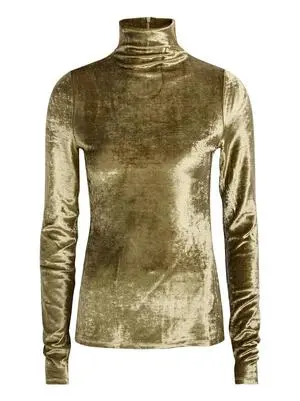 LEMAIRE Velvet Top - Brown Other