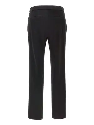 KAOS Straight-leg Slit-hem Trousers - Black