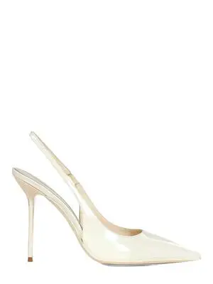 Paris Texas 70 Lidia Patent-leather Slingback Pumps - Neutrals