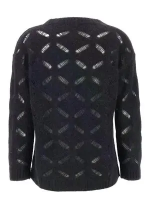 KANGRA Openwork-knit Sweater - Blue