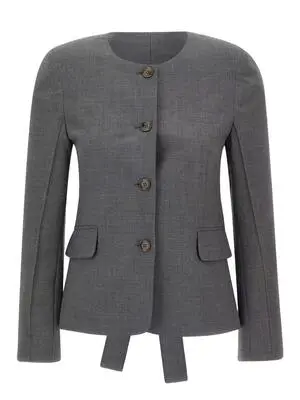 THE GARMENT Grand Back Tie-back Blazer - Grey