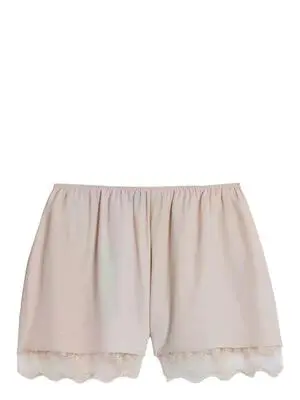 Simone Rocha Lace-trim Shorts - Neutrals