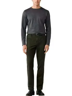 HACKETT LONDON Long-sleeve Pima Cotton T-shirt - Grey