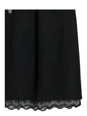 Simone Rocha Lace-trim Midi Skirt - Black