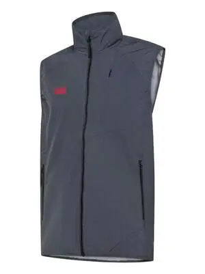 AESSE Rio Logo Zip-up Gilet - Grey