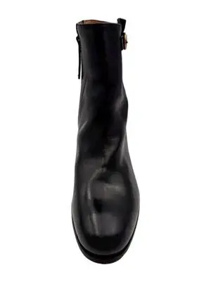 ELIA MAURIZI Garda Leather Ankle Boots - Black
