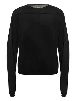 Rick Owens Wool Tower Pull Sweater - Black