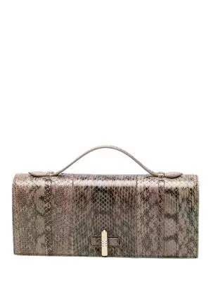 MALONE SOULIERS May Snake-effect Leather Tote Bag - Neutrals