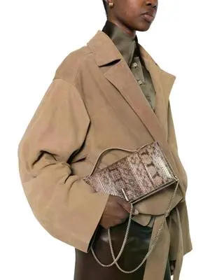 MALONE SOULIERS May Snake-effect Leather Tote Bag - Neutrals