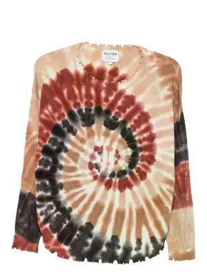 KUJTEN Mela Sunny Sweat Tie-dye Cashmere Jumper - Neutrals