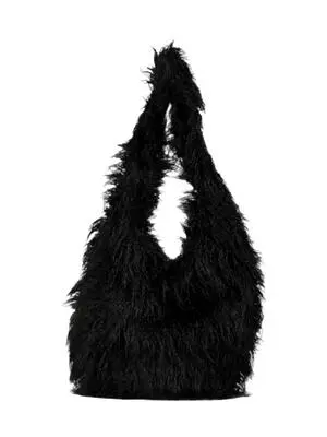 FILTH Faux-fur Tote Bag - Black