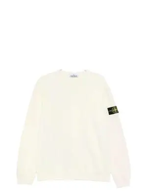 Stone Island Logo-patch Sweatshirt Neutrals