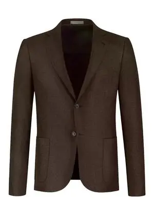 Corneliani Single-breasted Notched-lapel Blazer - Brown