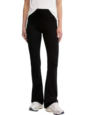 EA7 Logo-plaque Flared Trousers - Black