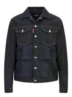 Dsquared2 Hybrid Puffer Jacket - Blue
