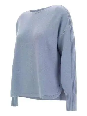 ELENA MIRÒ Ribbed Wool Sweater - Blue