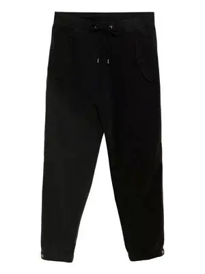 JAMES PERSE Cotton Terry Flight Trousers - Black