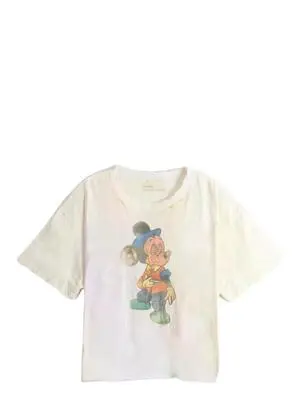 SAITOS 1940s Mickey T-shirt - Neutrals