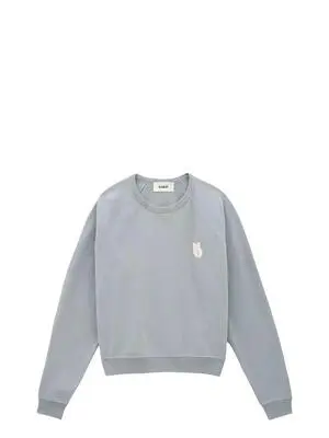 Ba&sh Logo-print Raglan Sleeve Sweatshirt - Blue