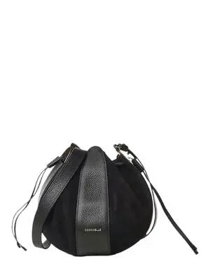 COCCINELLE Panelled Bovine Leather Shoulder Bag Black