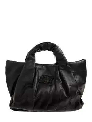 Munthe Lix Croco Croc-effect Tote Bag - Black
