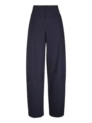Vince High-waisted Wide-leg Trousers - Blue