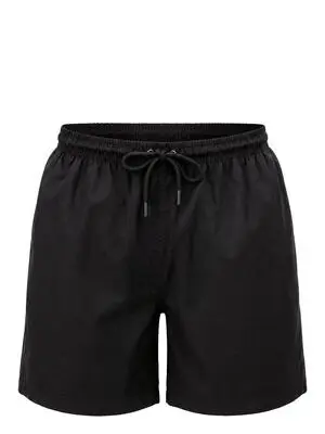 SAVED LAB Quick-drying Swim Shorts With Embroidered Logo - Black