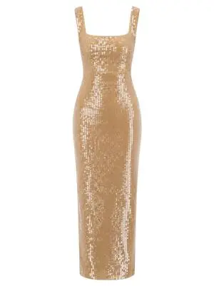 SUN CULTURE Honey Midi Dress - Gold