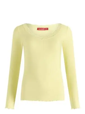 MANY MANY CLOTHES The Uma Long Sleeve Top - Yellow