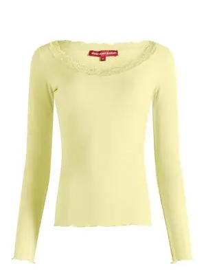 MANY MANY CLOTHES The Uma Long Sleeve Top - Yellow