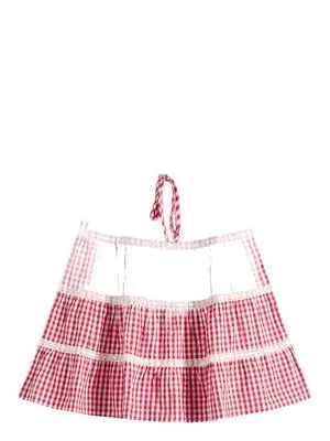 MANY MANY CLOTHES The Bonnie Midi Skirt - Red