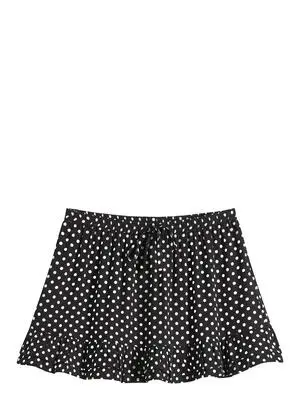 MANY MANY CLOTHES The Spotty Mini Skirt - Black