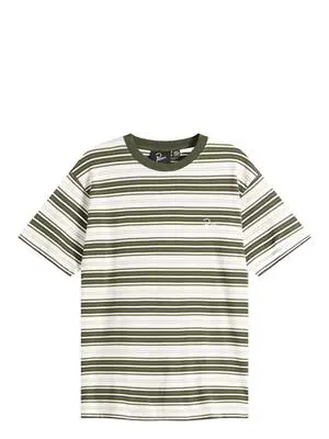PARRA Signature Striped T-shirt - Green