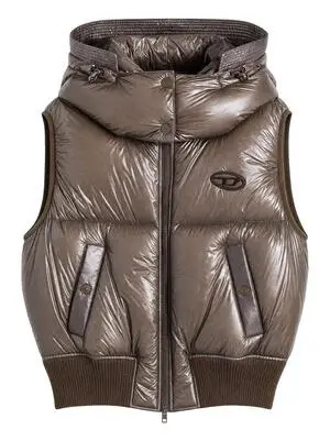 DIESEL® Padded Gilet - Brown