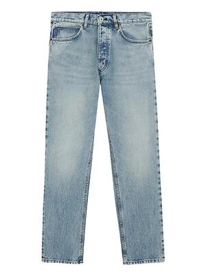 Hugo Faded Tapered-leg Stretch-denim Jeans - Medium Blue