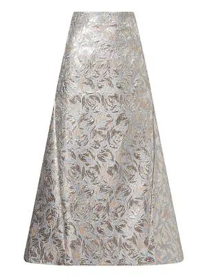 Huishan Zhang Vicky Floral Jacquard Midi Skirt - Blue