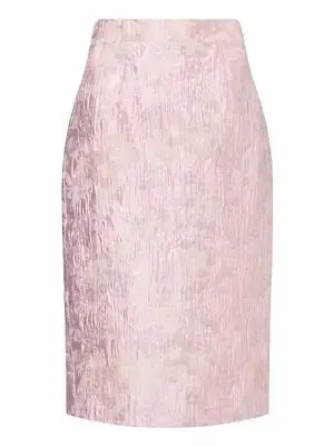 Huishan Zhang Vania Floral Woven Midi Skirt - Pink