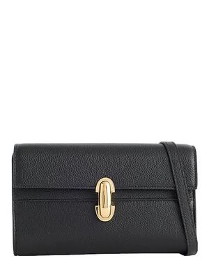Savette Symmetry Mini Leather Cross-body Bag - Black