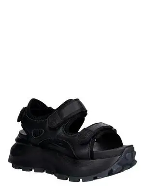 BUFFALO Manhatten Platform Sandals - Black