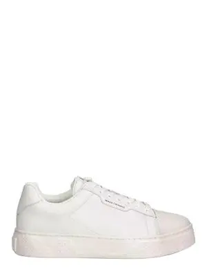 Armani Exchange Low-top Leather Sneakers - White