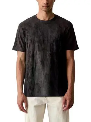 Armani Exchange Logo-jacquard Short-sleeve T-shirt - Black