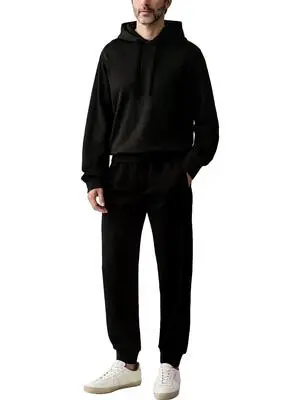 Armani Exchange Logo-jacquard Drawstring Track Pants - Black