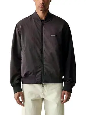 Armani Exchange Logo-patch Bomber Jacket - Blue