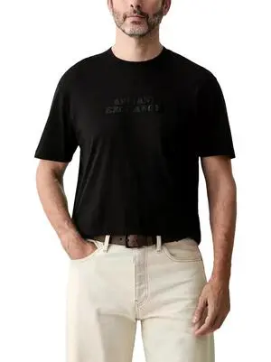 Armani Exchange Logo-print T-shirt - Black