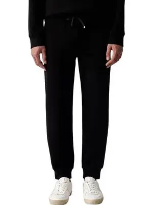 Armani Exchange Logo-embroidered Drawstring Track Pants - Black